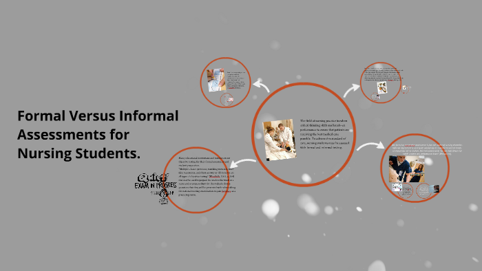 Formal vs Informal Assessments for Nursing Students by Tammy Decker on ...