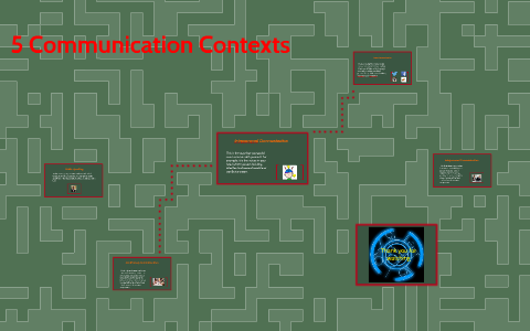 5 Communication Contexts by Ethan Dimock on Prezi