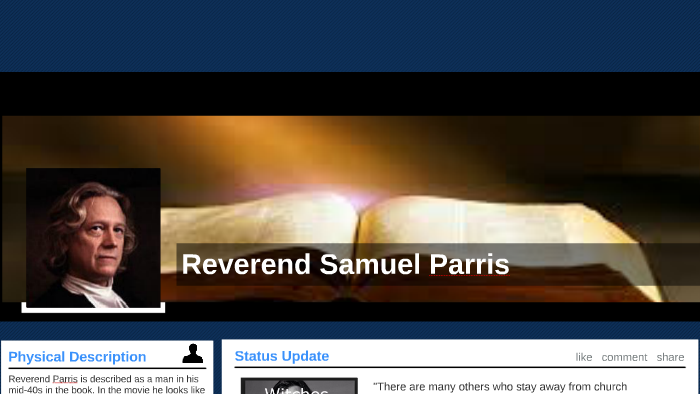 Reverend Samuel Parris by Elayne Gardner on Prezi