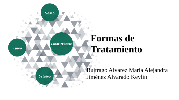Formas de Tratamiento by Keylin Jimenez Alvarado on Prezi