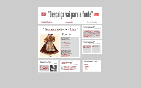 Descalça Vai Pera Fonte By Gonçalo Rodrigo On Prezi