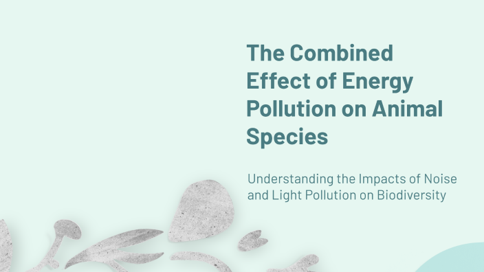 The Combined Effect of Energy Pollution on Animal Species by Haleigh ...