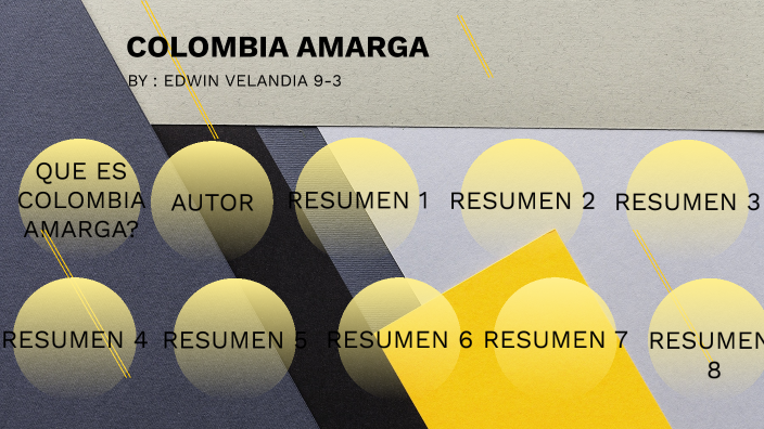 COLOMBIA AMARGA by Edwin Santiago Velandia Sandoval on Prezi