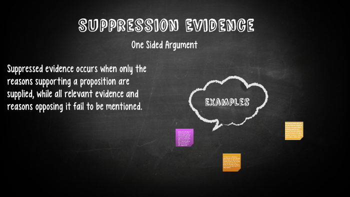 Suppression Evidence by on Prezi