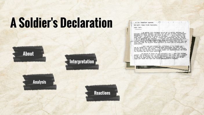 Siegfried Sassoon: A Soldier’s Declaration by Elanur Ipek on Prezi