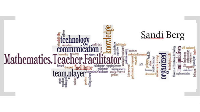 Sandi Berg: Excellent Candidate for Mathematics Teacher Facilitator by ...