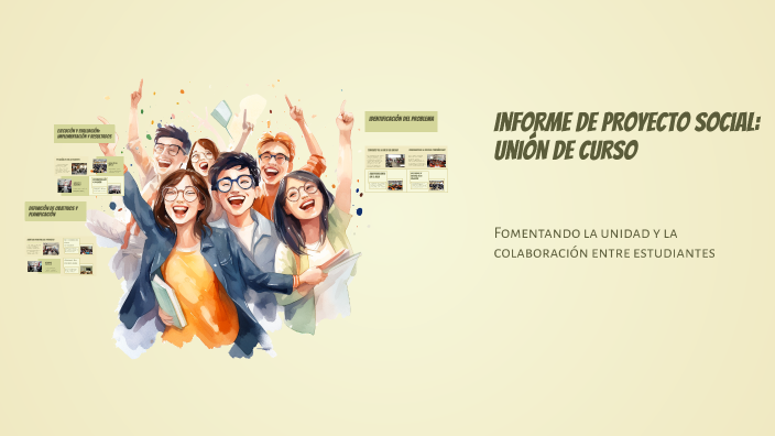 Informe de proyecto social: unión de curso by //habbu killer\\ UwU ...
