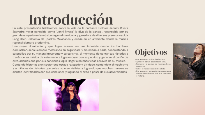 Jenni Rivera by Zara Medrano on Prezi