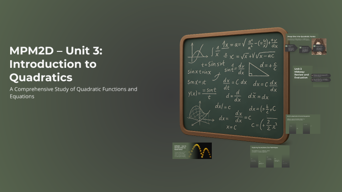 MPM2D – Unit 3: Introduction to Quadratics by Aadit Nigam on Prezi