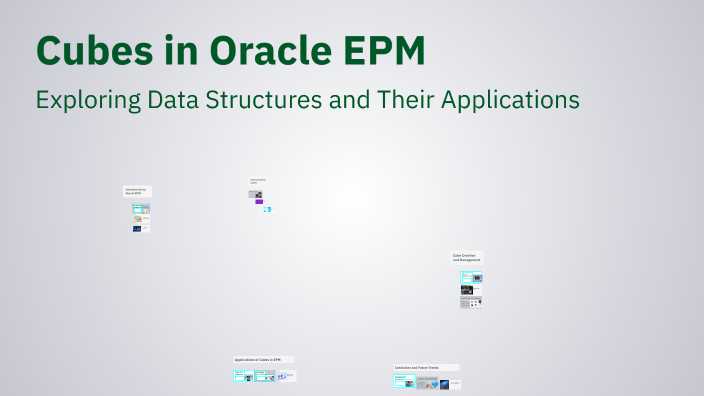 Cubes in Oracle EPM by Karthik m on Prezi