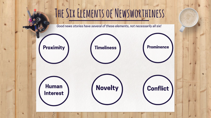 The Six Elements of Newsworthiness by Sabrina Sbordone on Prezi