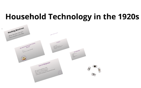 Household Technology in the 1920s by Ashlee Boyd on Prezi