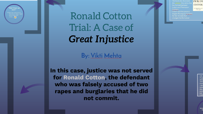 Ronald Cotton Trial: A Case of Injustice by Vikti Mehta on Prezi