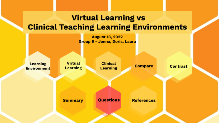 Clinical Learning Environment vs Virtual Learning by Jenna Vrbanac on Prezi