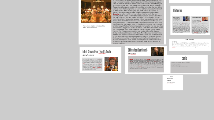 Romeo and Juliet Newspaper Project by jared spohn on Prezi