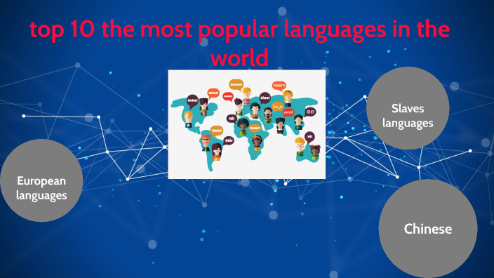 top 10 the most popular languages in the world by Daniil Menyaev on Prezi