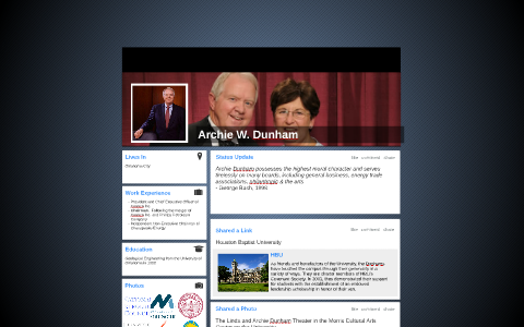 Archie W. Dunham by andrea aguilera on Prezi