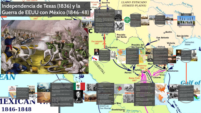 Independencia de Texas (1836) y la Guerra de EEUU con México (1846-48 ...