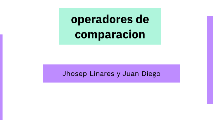 operadores de comparacion by jhosep snaider linares cruces on Prezi operadores de comparacion by jhosep snaider linares cruces on Prezi