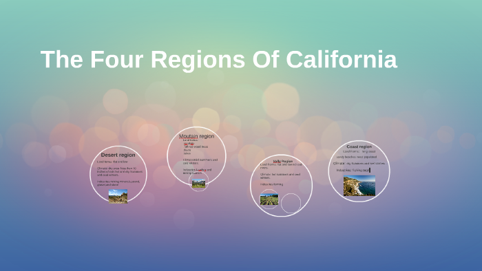The Four Regions Of California by Andrea Andrade on Prezi