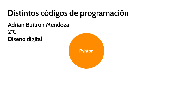 Distintos códigos de programación by Adrian Buitron Mendoza on Prezi