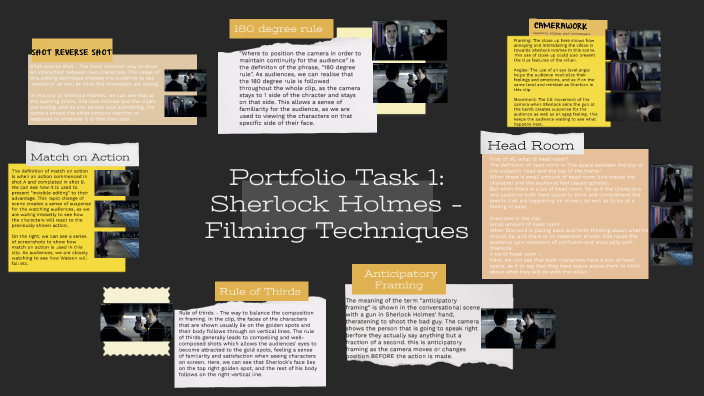 Portfolio Task 1: Sherlock Holmes - Filming Techniques by Nour ...