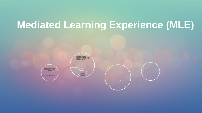 Mediated Learning Experience (MLE) by on Prezi