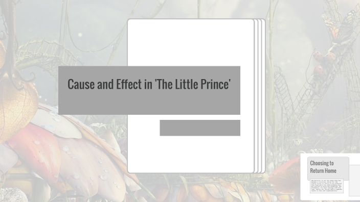 Cause and Effect in 'The Little Prince' by Elías Avilés on Prezi