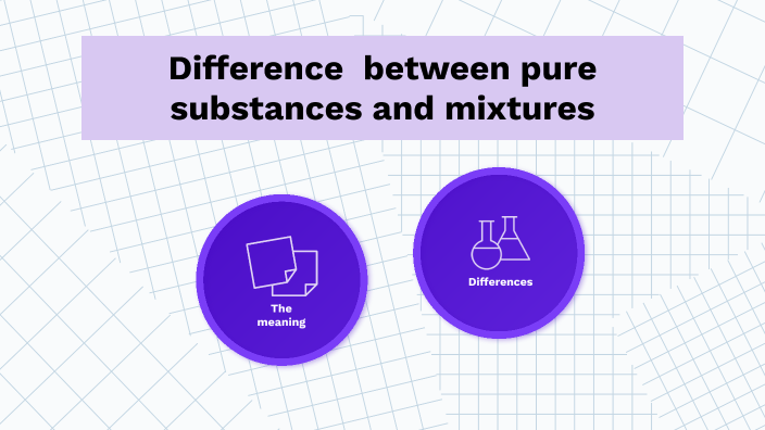 Difference between pure substances and mixtures by Diana Lequigan on Prezi