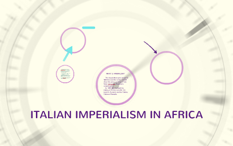 ITALIAN IMPERIALISM IN AFRICA by on Prezi