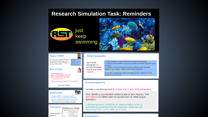 Research Simulation Task: Reminders by Amy Swanson on Prezi