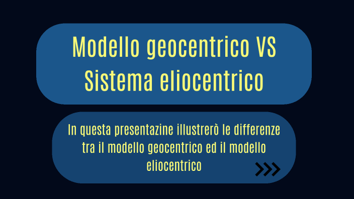 Modello geocentrico VS Sistema eliocentrico by Andrea De Biasi on Prezi