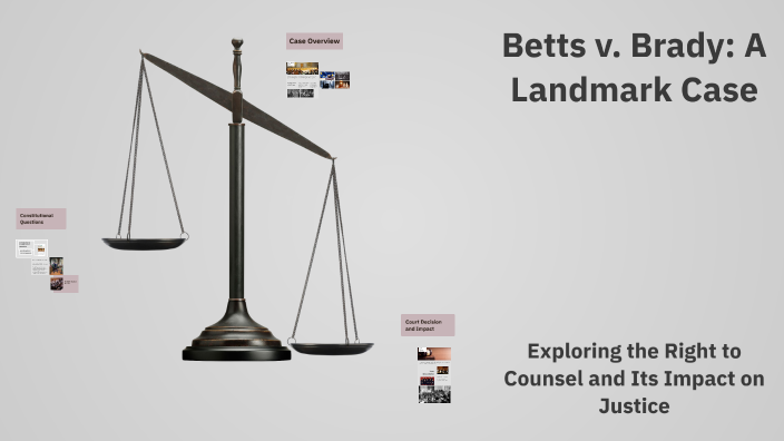 Betts v. Brady: A Landmark Case by Allyssa Crutcher on Prezi