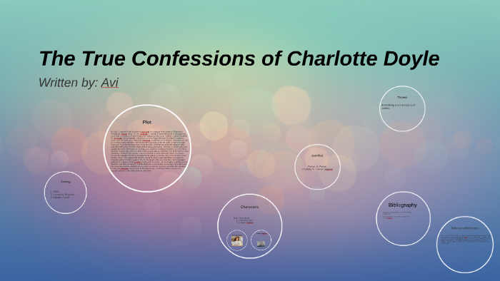 The True Confessions of Charlotte Doyle by Avi (Deryn Hurst 7-4) by I'm ...