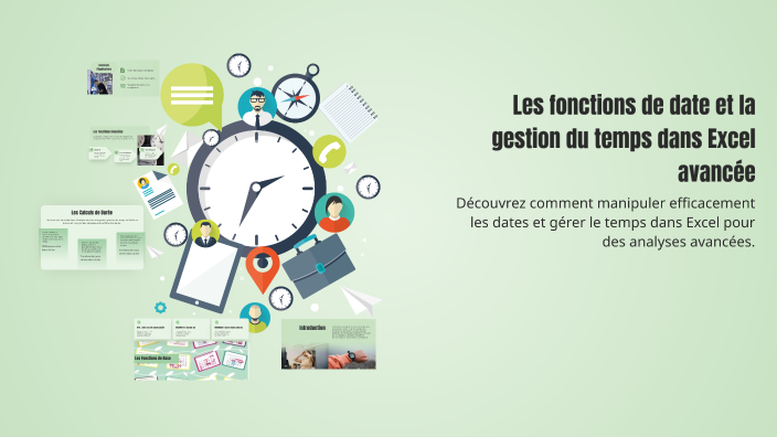 Les fonctions de date et la gestion du temps dans Excel avancée by cv ...