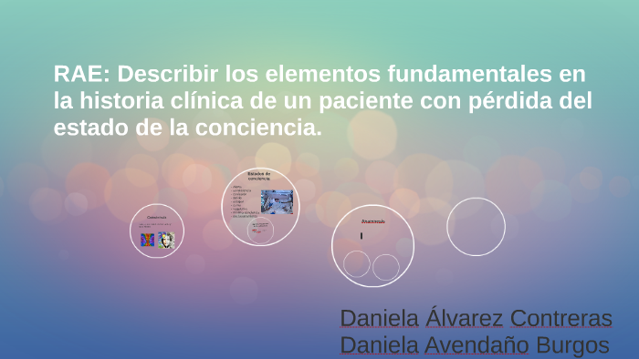 RAE: Describir los elementos fundamentales en la historia cl by Daniela ...