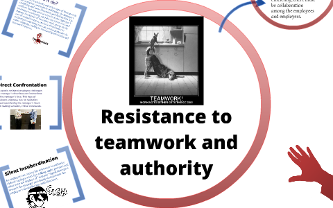 Resistance to teamwork and authority by Gabriel Vasco