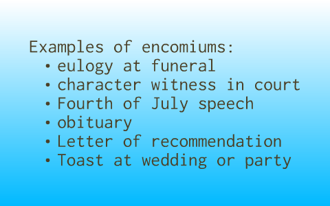 Encomium and Invective: PG #1 by Andrea Wright on Prezi