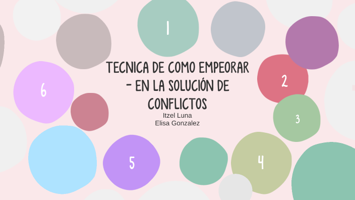 Técnica de como empeorar - En la solución de conflixtos by Elisa ...