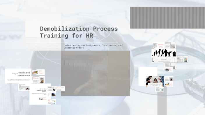 Demobilization Process Training for HR by Kholoud Fadel on Prezi