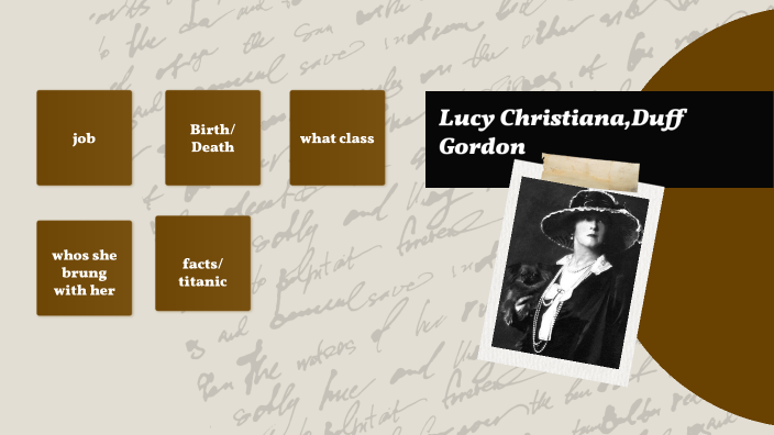 Lucy Christianalady Duff By Valencia Rideout On Prezi