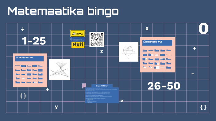 Matemaatika bingo by KAIDI TOOTMAA on Prezi