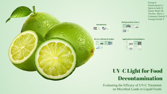 UV-C Light for Food Decontamination by Cherish Coleman on Prezi