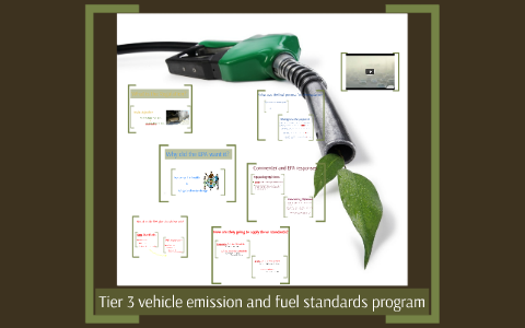 Tier 3 vehicle emission and fuel standards program by Chelci ...