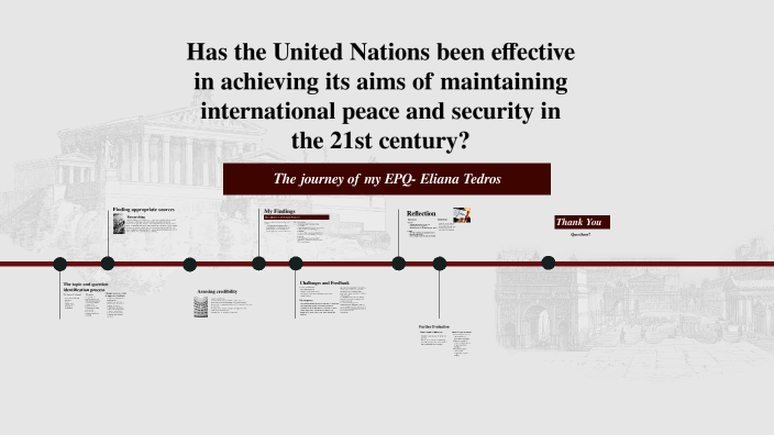 Has the United Nations been effective in achieving its aims of ...