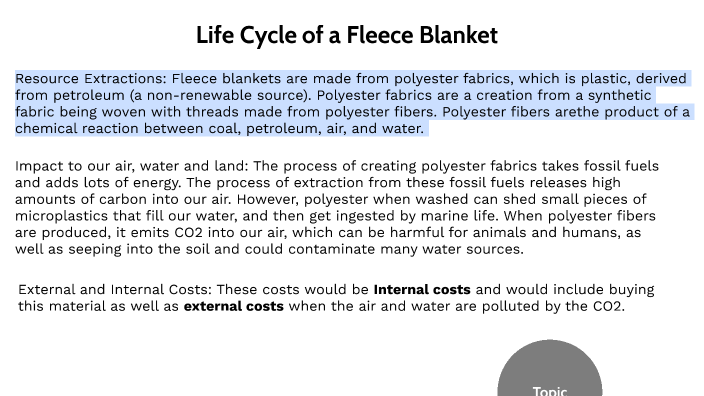 Life Cycle of a Blanket by Kenzie Cox on Prezi