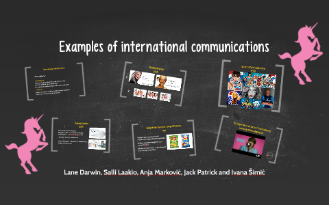 Examples of international communications by on Prezi