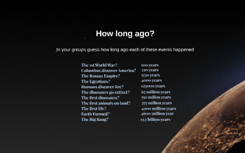 The history of Earth by David Gabb on Prezi