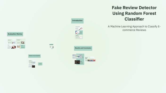 Fake Review Detector Using Random Forest Classifier by Pallavi Durga on Prezi