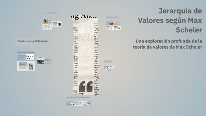 Jerarquía de Valores según Max Scheler by Kenya Martínez on Prezi
